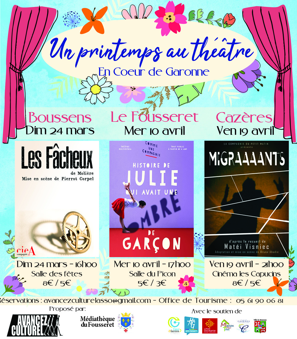 Le Printemps au théâtre se poursuit mercredi 10 avril au Fousseret ...