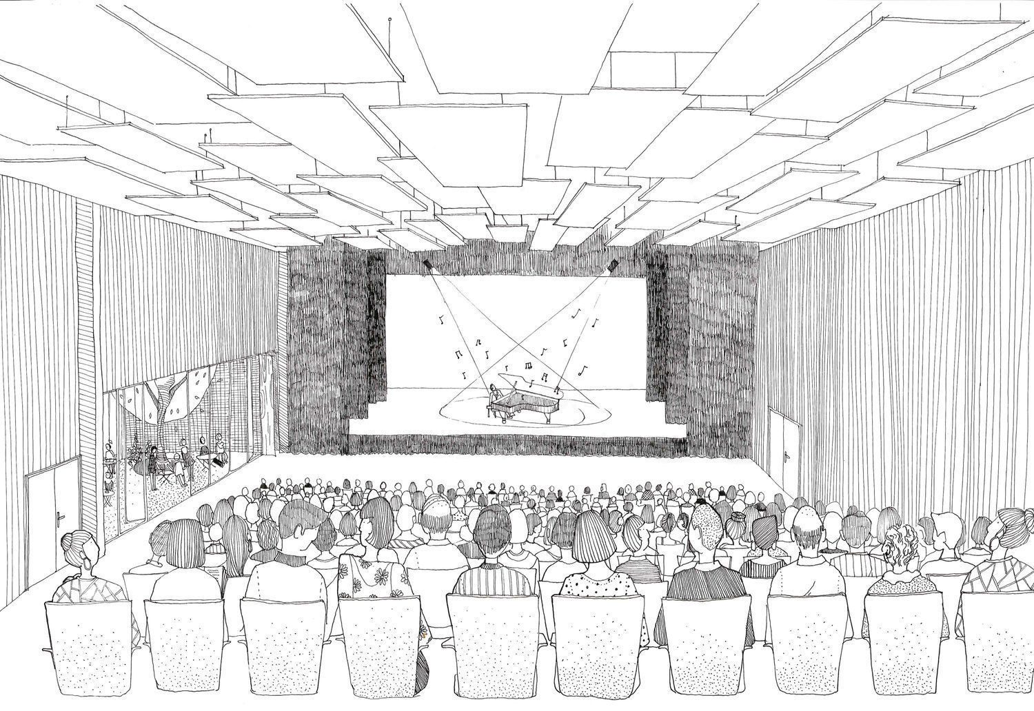 DESSIN SALLE DE SPECTACLE - Petite République.com