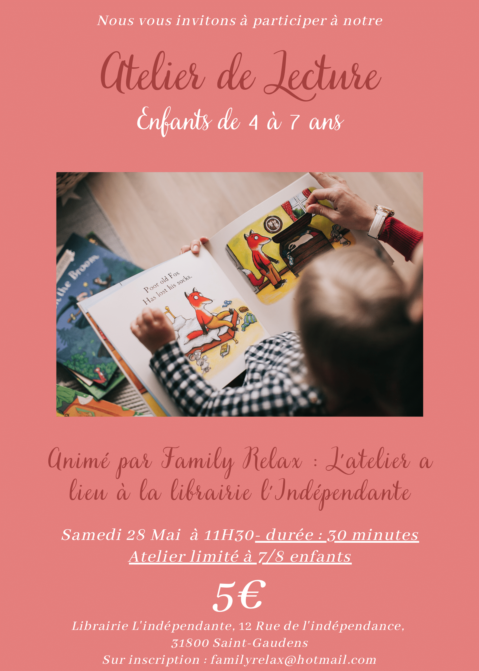 Affiche lecture enfants - Petite République.com
